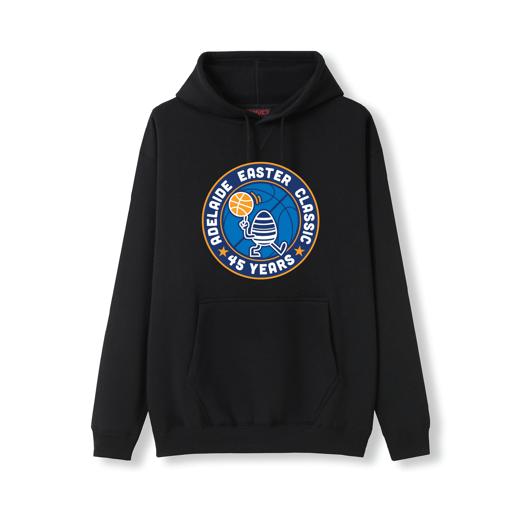 EASTER CLASSIC 2026 HOODIE BLACK WITH FRONT COLOUR EGG LOGO – Apelle